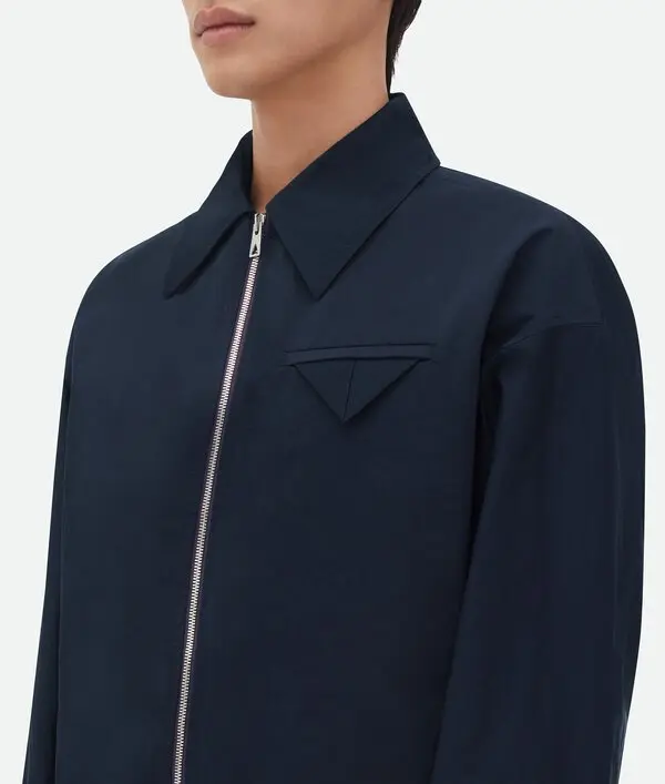 Bottega Veneta Triangle Pocket Jacket - Dark Navy | Editorialist
